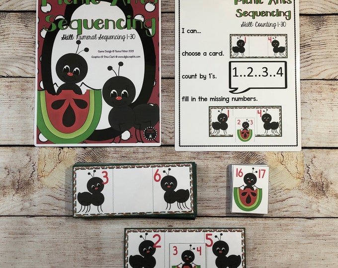 Picnic Ants Sequencing Number Sequencing 1-30 Homeschool - Etsy