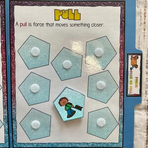 Force Push or Pull Motion Sort Science File Folder Game Task Activity ...