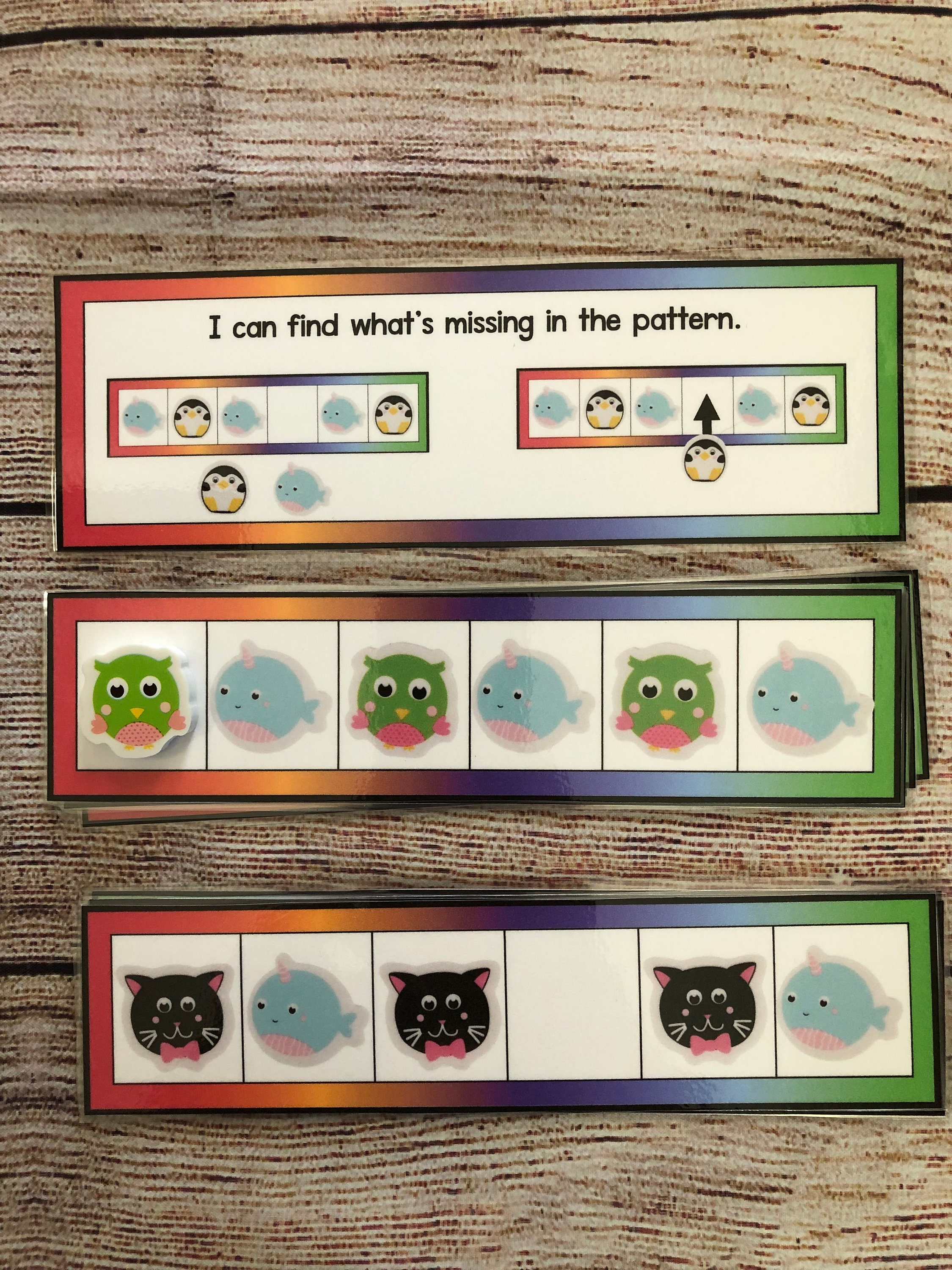 ABAB Patterns What's Missing Matching Visual - Etsy