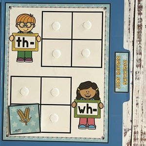 Beginning Digraph Sort File Folder Game Literacy Center Phonics ...