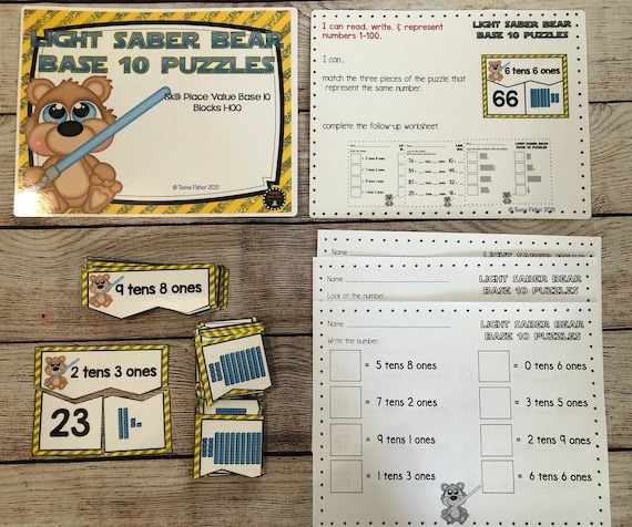 Hojas De Trabajo De Bloques De Valor Posicional Para Primer Grado