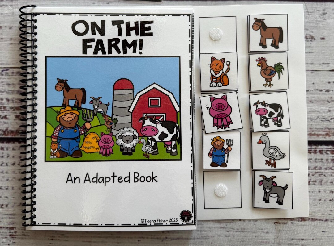 HARD COPY -on the Farm! Adapted Book Interactive Autism Special ...