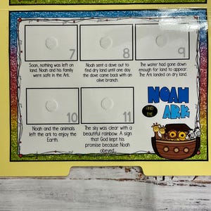 Noah's Ark Sequencing File Folder Game Center Teacher Resource Sunday ...
