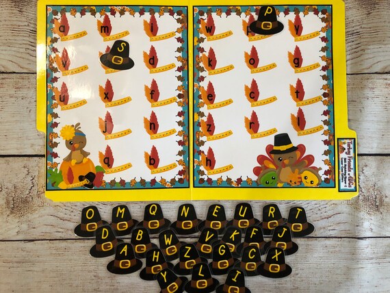 Teacher Made Alphabet Letter Matching File Folder Games - Etsy