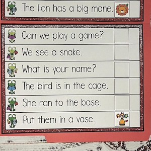School Frog Can Read Cvce Long A Sentences Word Families Phonics Match ...