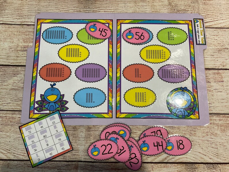 Peacock Place Value Teacher Made 2-digit Numbers Base 10 Math File ...