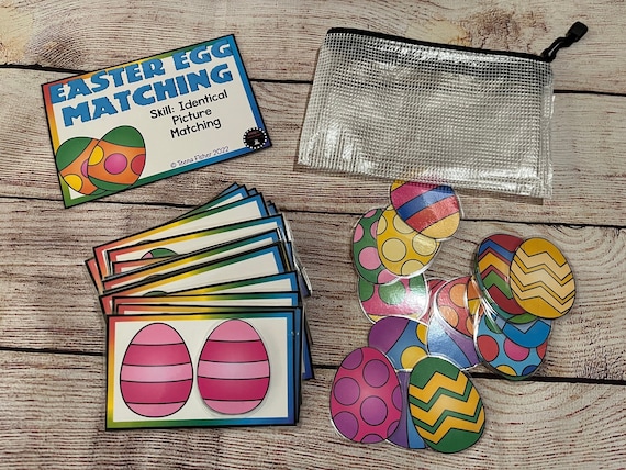 Easter Egg Identical Picture Matching Visual Discrimination - Etsy