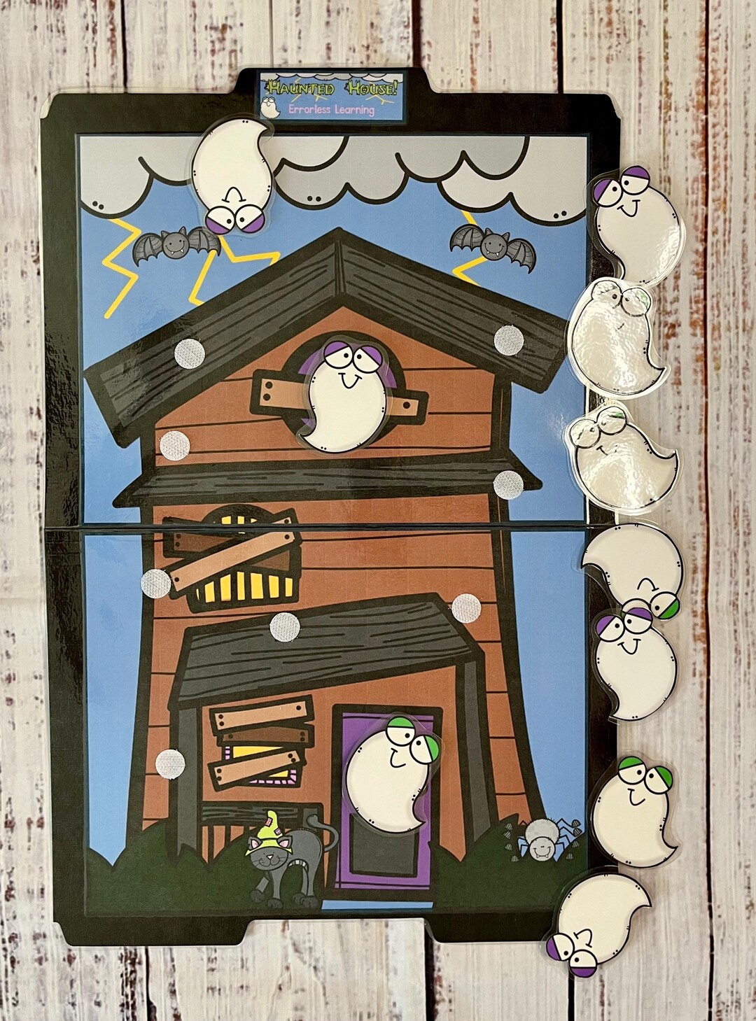 Haunted House! Errorless Learning File Folder Game Pre-k Visual ...
