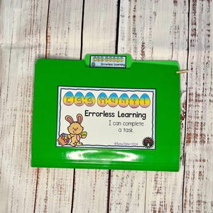 Egg Hunt Errorless Learning File Folder Game Pre-k Visual ...