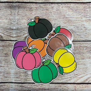 Fall Fox Pumpkin Color Match Math File Folder Game Center Teacher ...