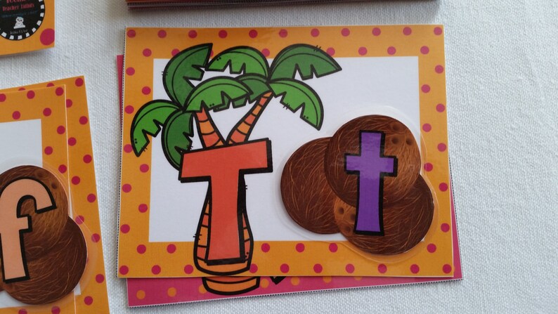 Coconut Coconut Alphabet Match Preschool Kindergarten | Etsy