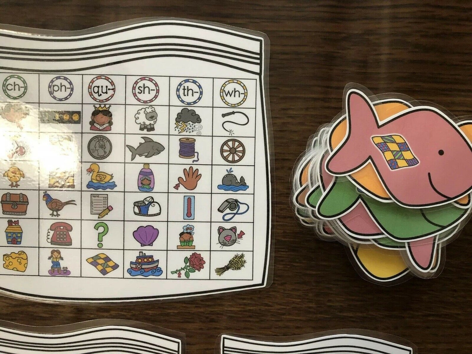 Goldfish Beginning Digraphs Sort Phonics Game Center Literacy | Etsy