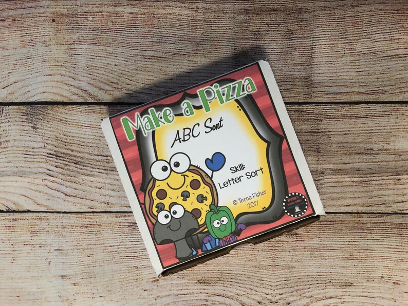 Make a Pizza Alphabet Match Preschool Kindergarten Homeschool - Etsy