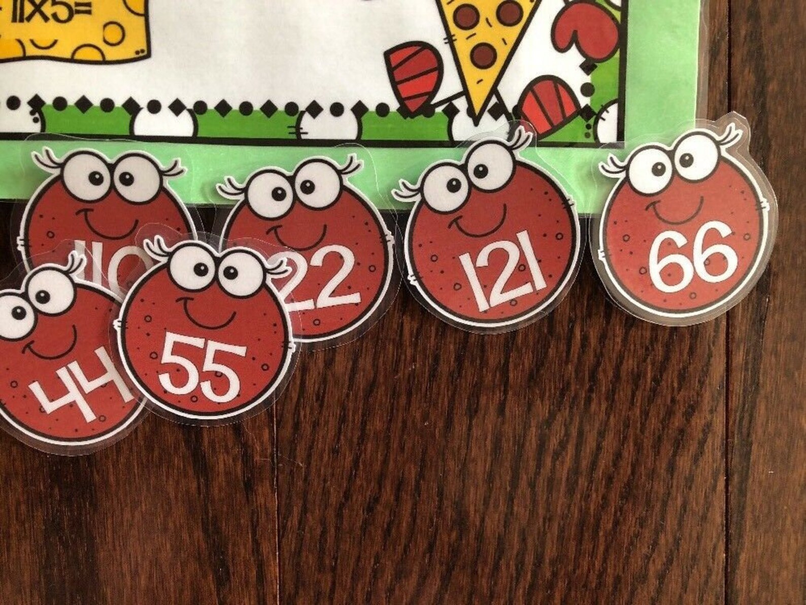 Toppings Times Math File Folder Game Center Teacher Resource ...