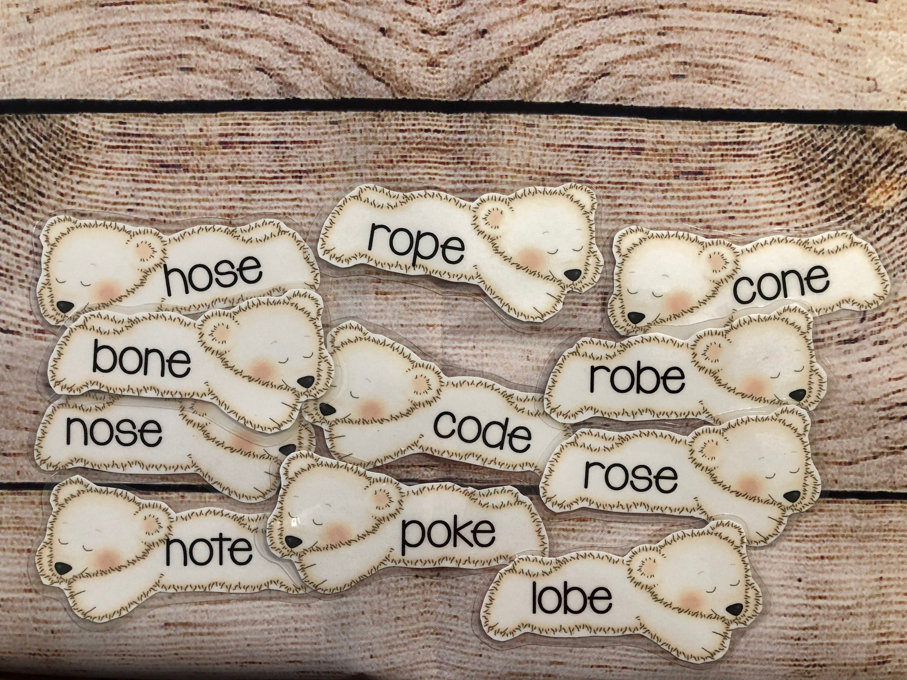 Polar Pals Literacy File Folder Game Long O Cvce Vowel Words Homeschool ...