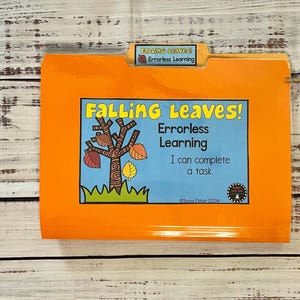 Falling Leaves Errorless Learning File Folder Game Pre-k Visual ...