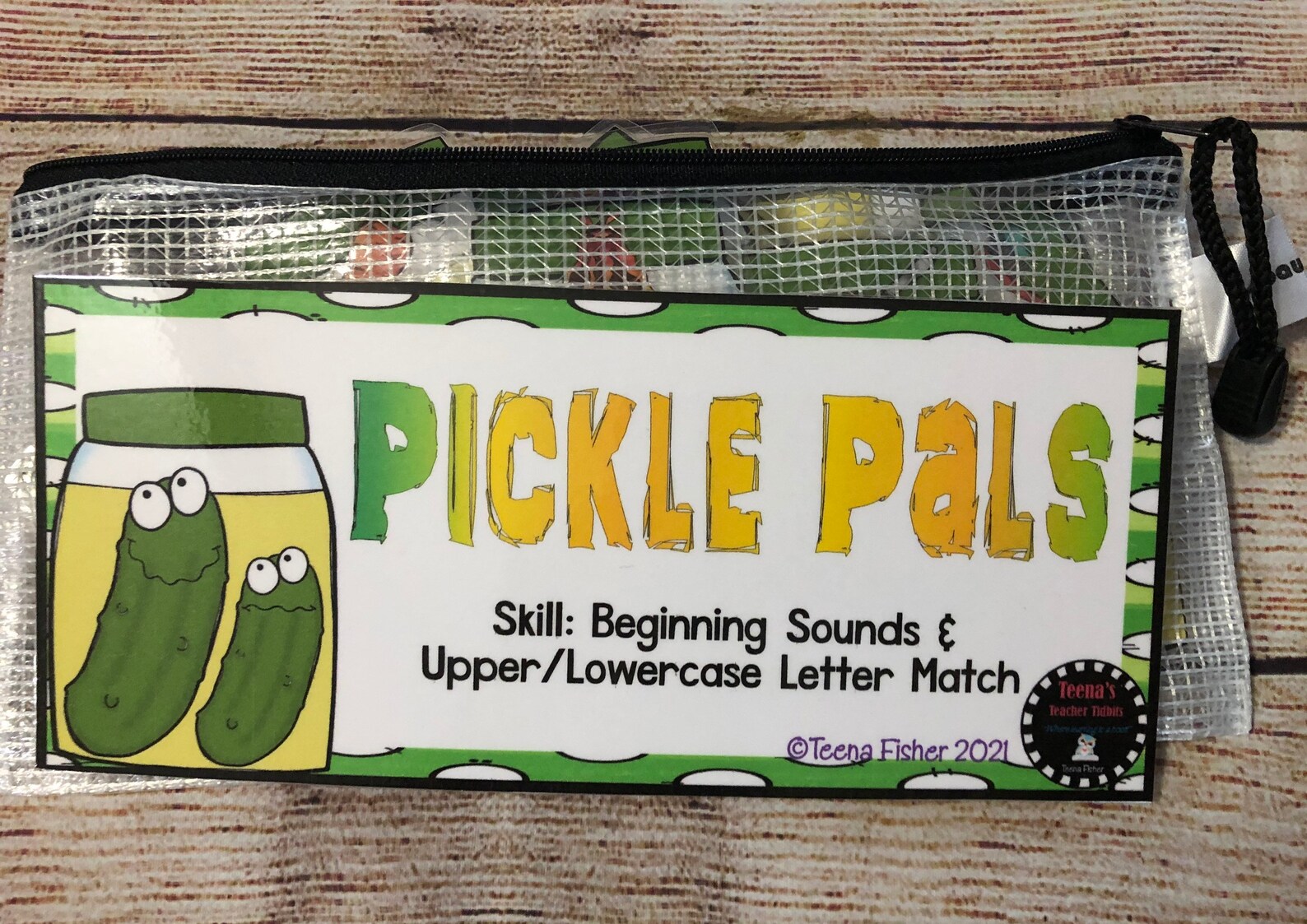 Preschool Kindergarten Pickle Pals Beginning Sounds, Busy Bag, Quiet ...