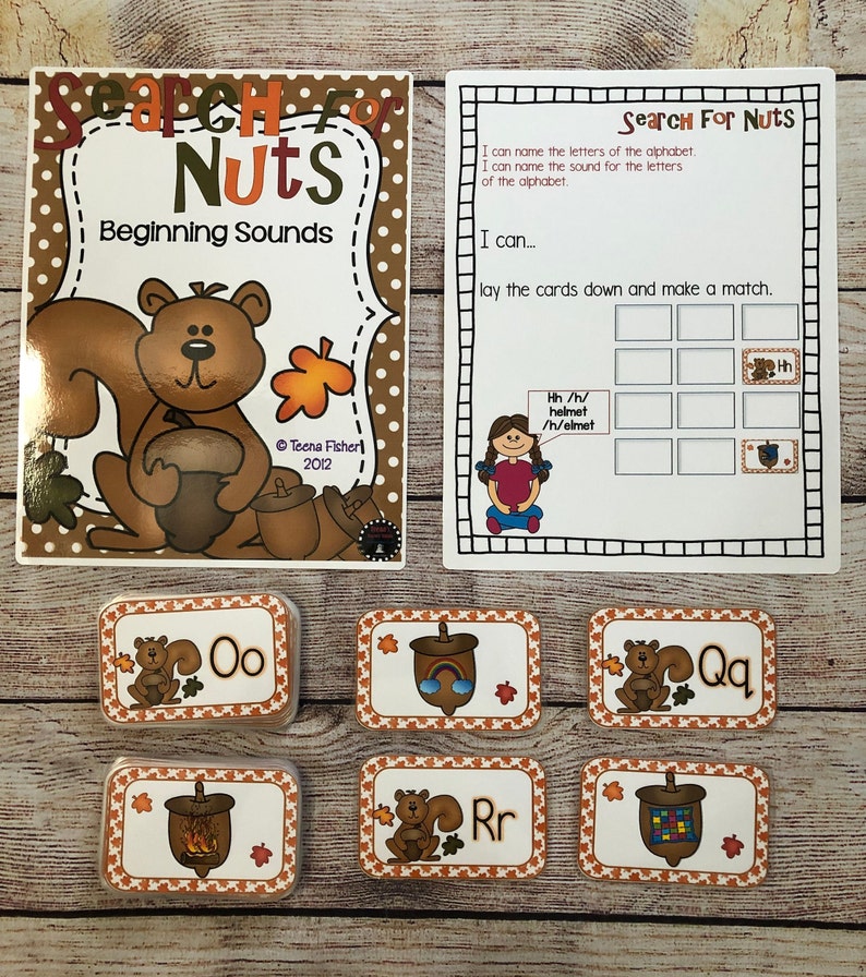 Preschool Kindergarten Beginning Sounds Busy Bag Quiet Time - Etsy