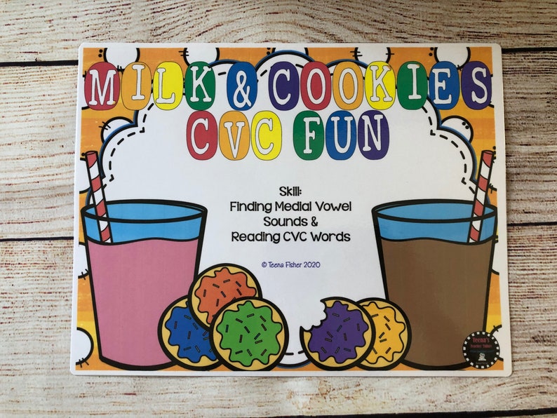 Milk & Cookies CVC Picture Word Sort Teacher Made Phonics - Etsy