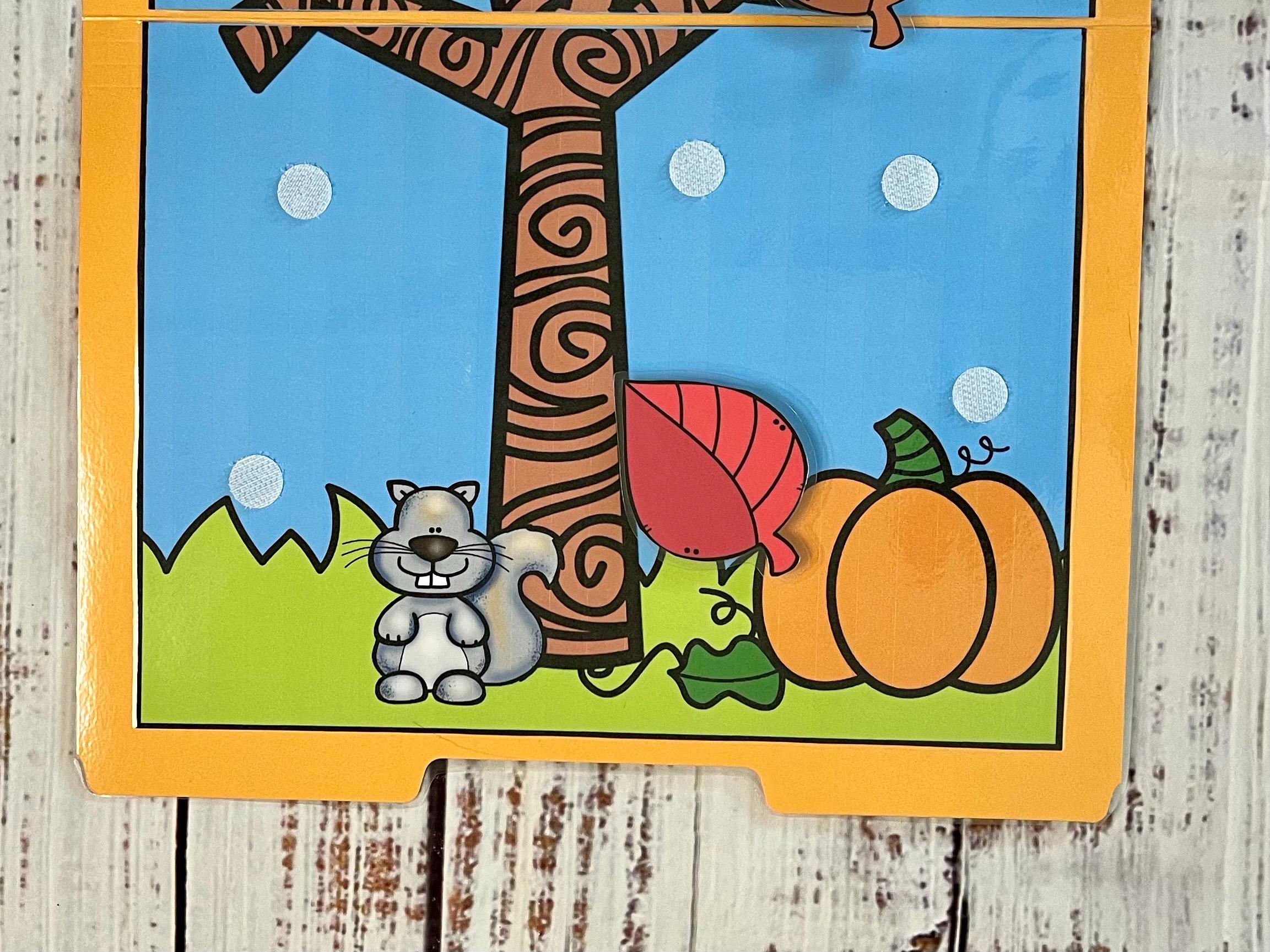 Falling Leaves Errorless Learning File Folder Game Pre-k Visual ...