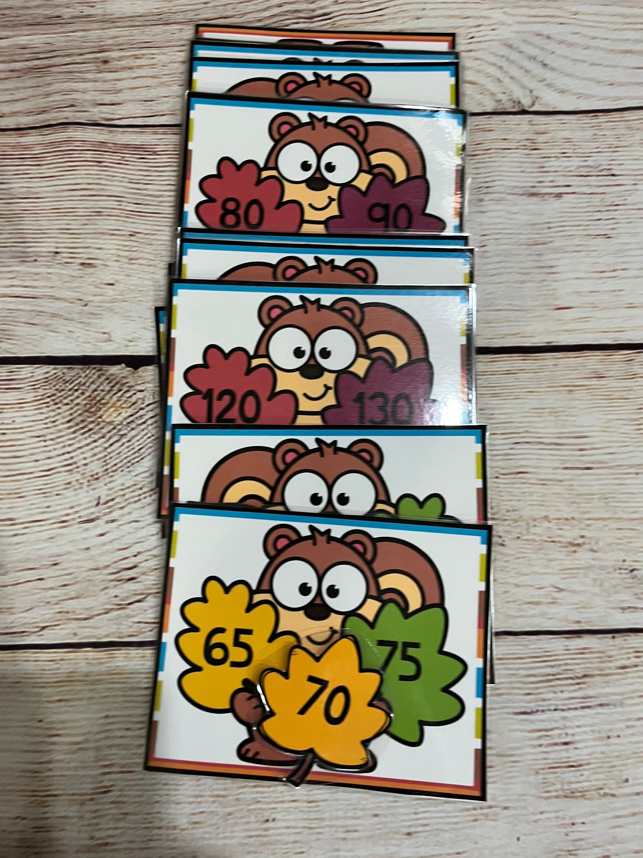 Squirrel Sequencing Count by 5 Number Sense Math First Second - Etsy