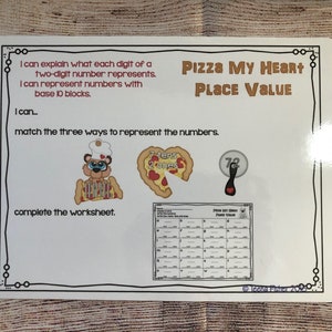 Pizza My Heart Place Value 1-99 Math First Second Grade Teacher Made ...