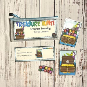 Treasure Hunt! Errorless Learning File Folder Game Pre-k Visual ...