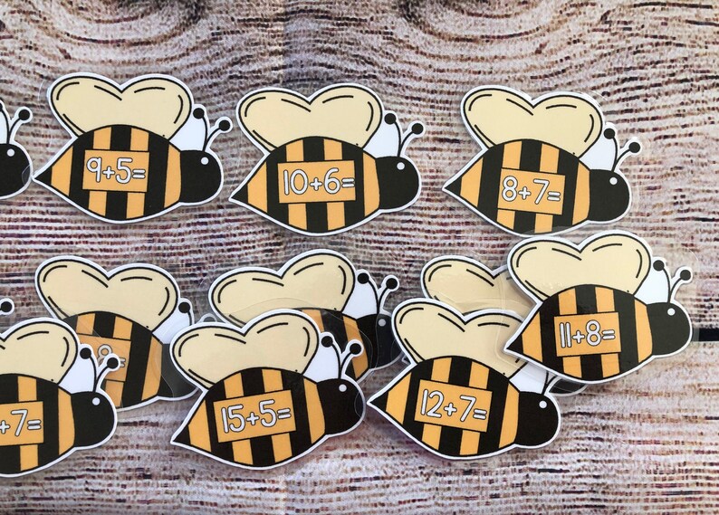File Folder Game BUSY BEES Math Center Teacher Resource Ready - Etsy