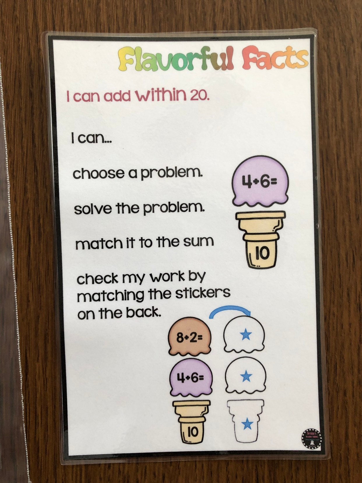 Teacher Made Addition 10-20 Math Center Laminated Classroom Educational ...