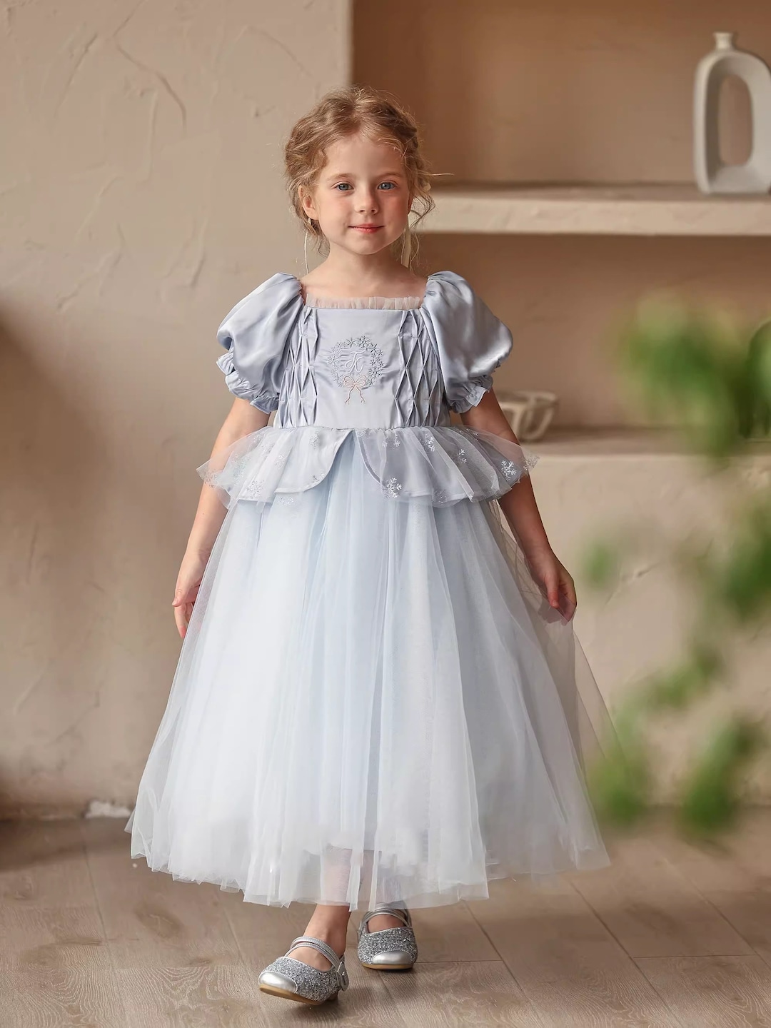 New Princess Elsa Dress,ice Blue Mesh Dress,light Blue Tulle Tutu,party ...