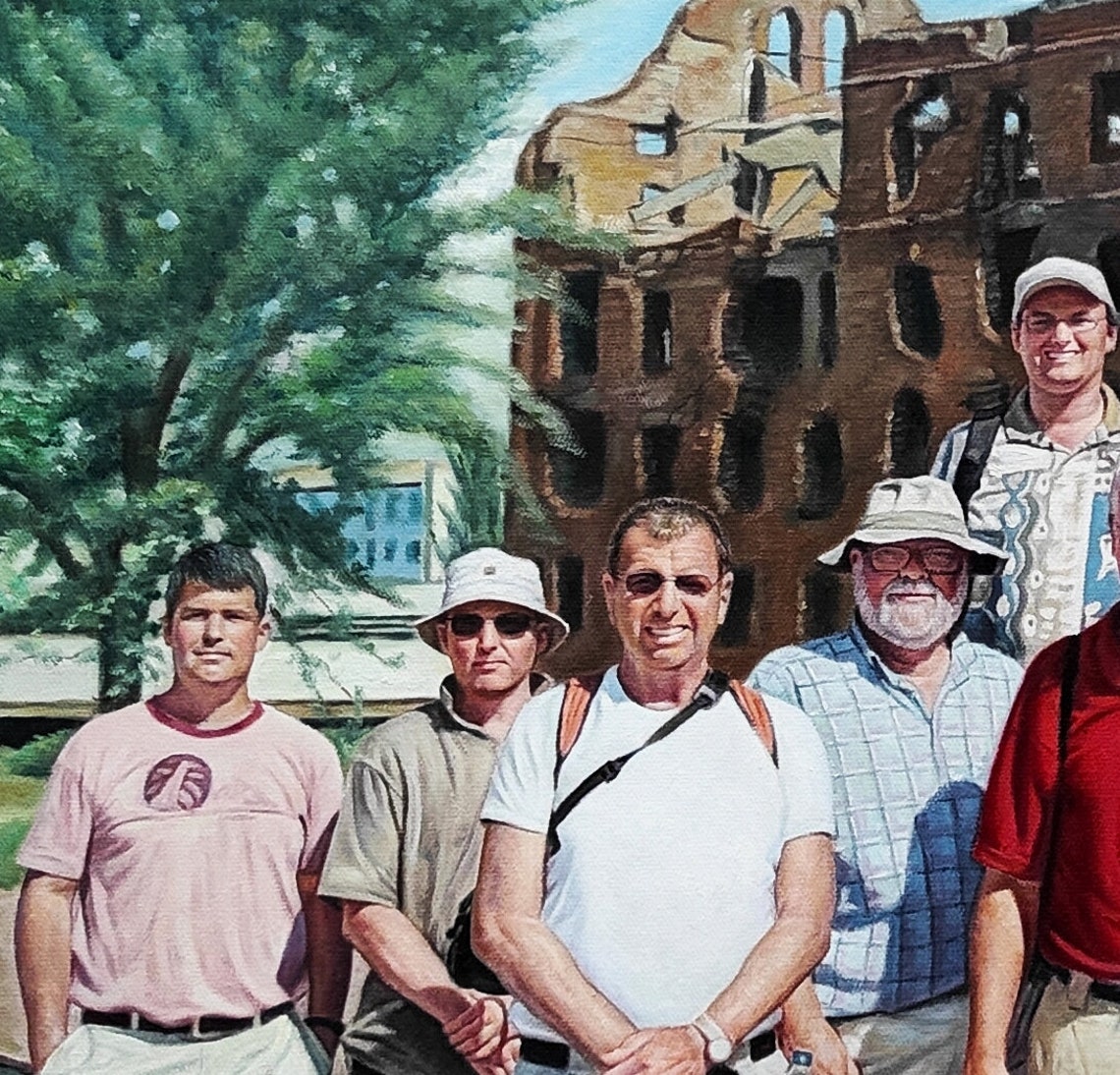 Group Portrait Painting From Photo, Hand Painted Painting on Canvas - Etsy