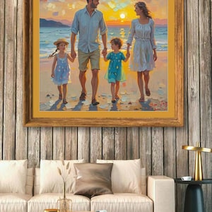 Family Portrait Painting, Hand Painted Oil Painting on Canvas - Etsy