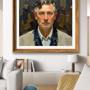 Custom Portrait Painting From Photo, Original Painting Hand Painted ...