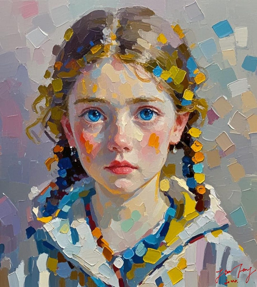 Custom Oil Painting From Photo, Hand Painted Original Portrait Painting ...