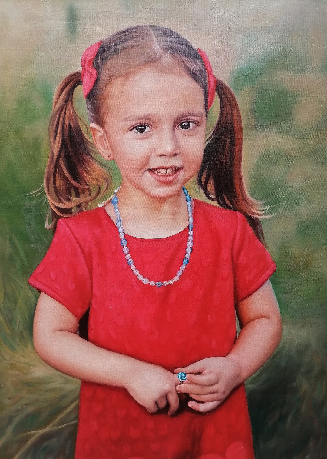 Custom Portrait Oil Painting From Photo, Hand Painted Painting on ...