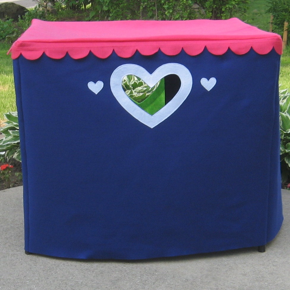 Card Table Playhouse Custom Order, Bright and Blue Basic Bungalow Card ...