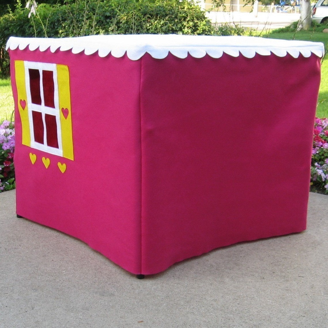 Card Table Playhouse Indoor Playhouse Fabric Playhouse - Etsy