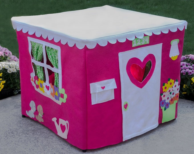 Fabric Indoor Playhouse Pattern, Sew a Large Playhouse to Fit a PVC ...
