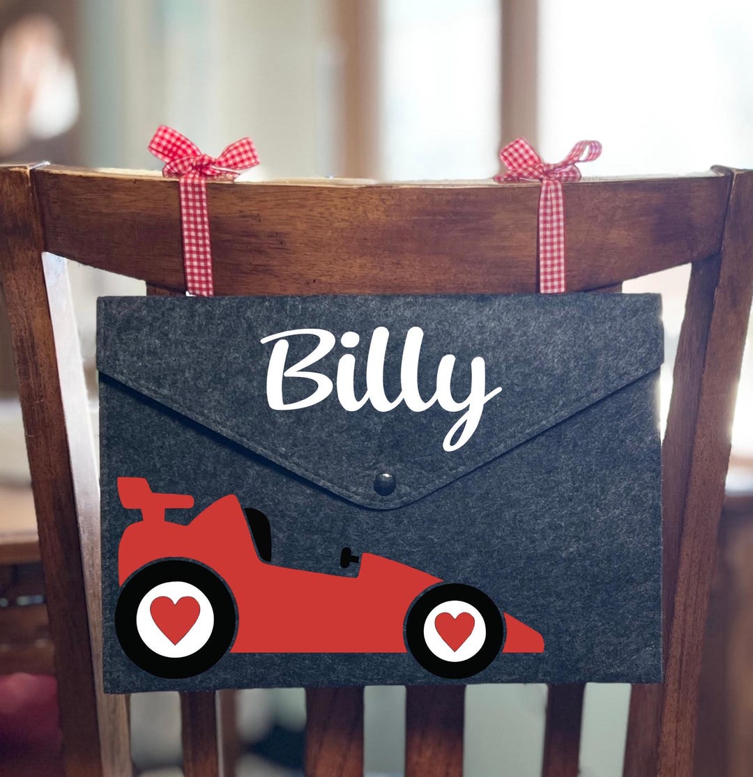 Personalized Valentine Race Car Envelope Mail Box, Red or Dark Gray - Etsy