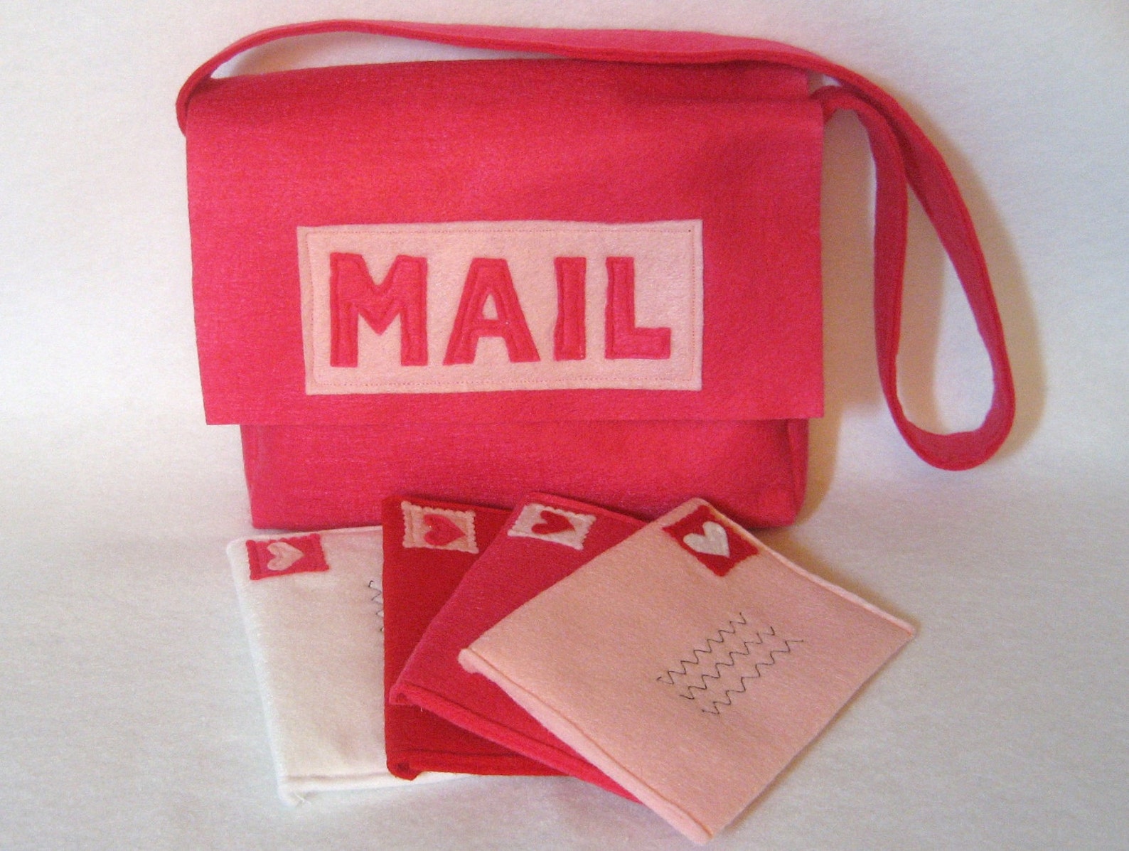Mail Set With Working Envelopes for Pretend Play Hot Pink - Etsy