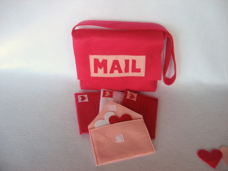 Mail Set With Working Envelopes for Pretend Play Hot Pink - Etsy