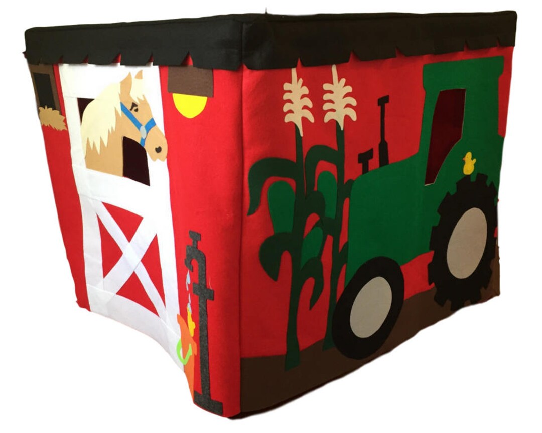 Barn Playhouse, Farm Card Table Fort, Play Tent, Teepee, Farm Table ...