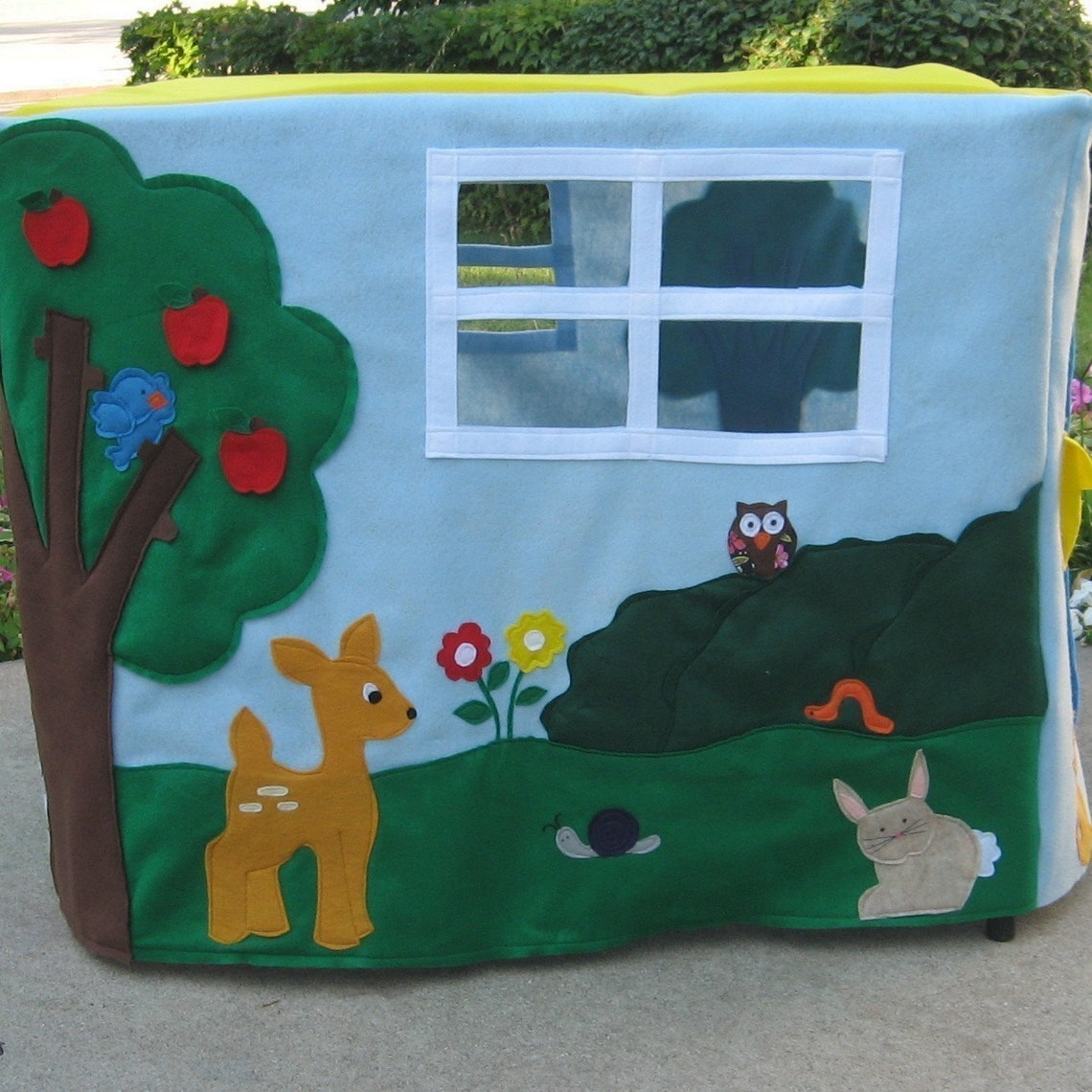 Animal Sanctuary Card Table Playhouse Tablecloth Playhouse - Etsy
