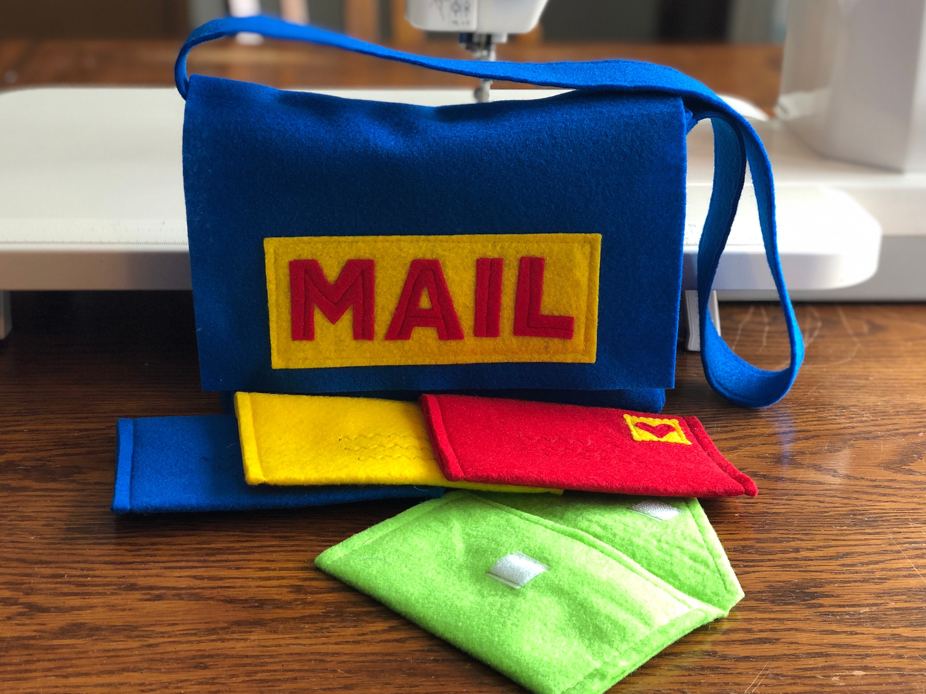 Mail Bag and Working Envelopes for Pretend Play, Mail Set, Custom Order ...