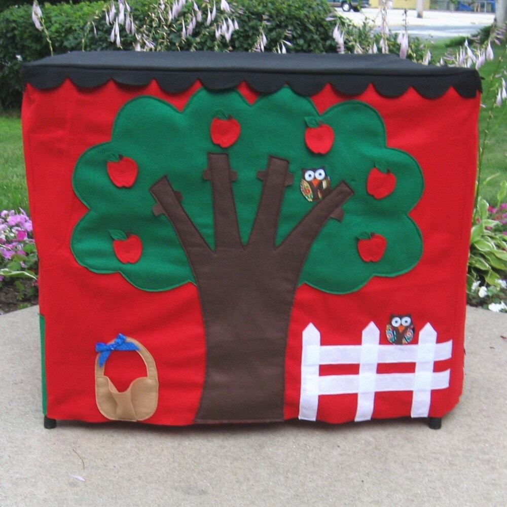 Card Table Playhouse Play Tent Kids Teepee Fort Red Double - Etsy