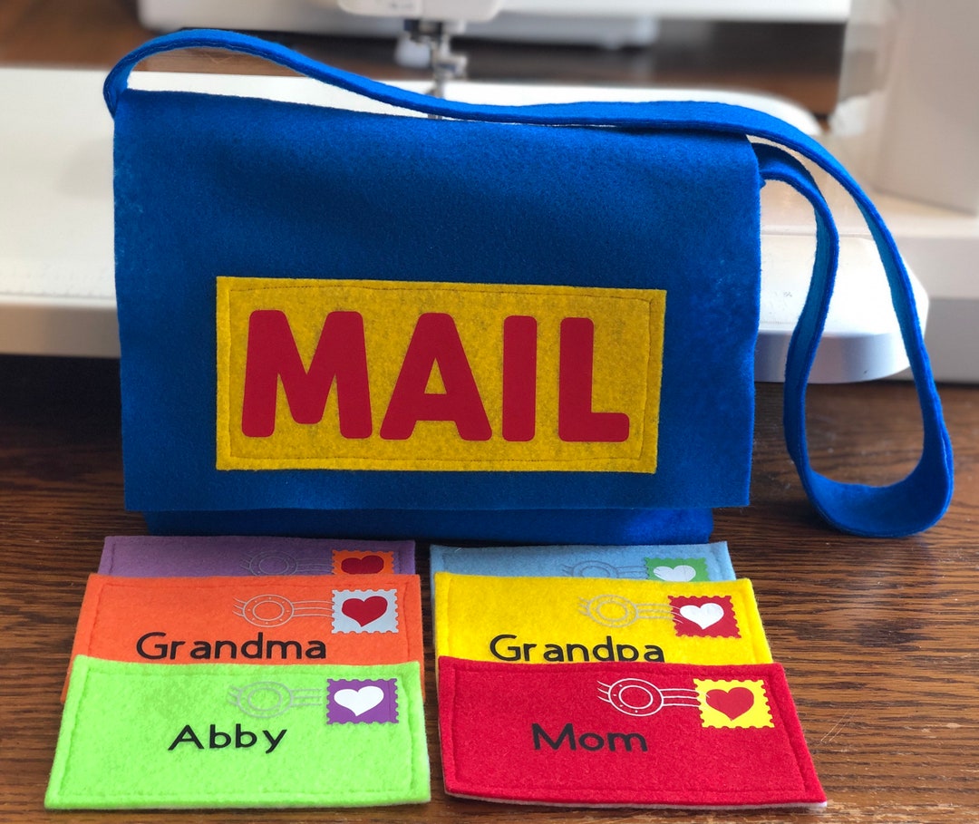 Kids Personalized Play Mail Set With Mail Bag and Personalized Letters ...
