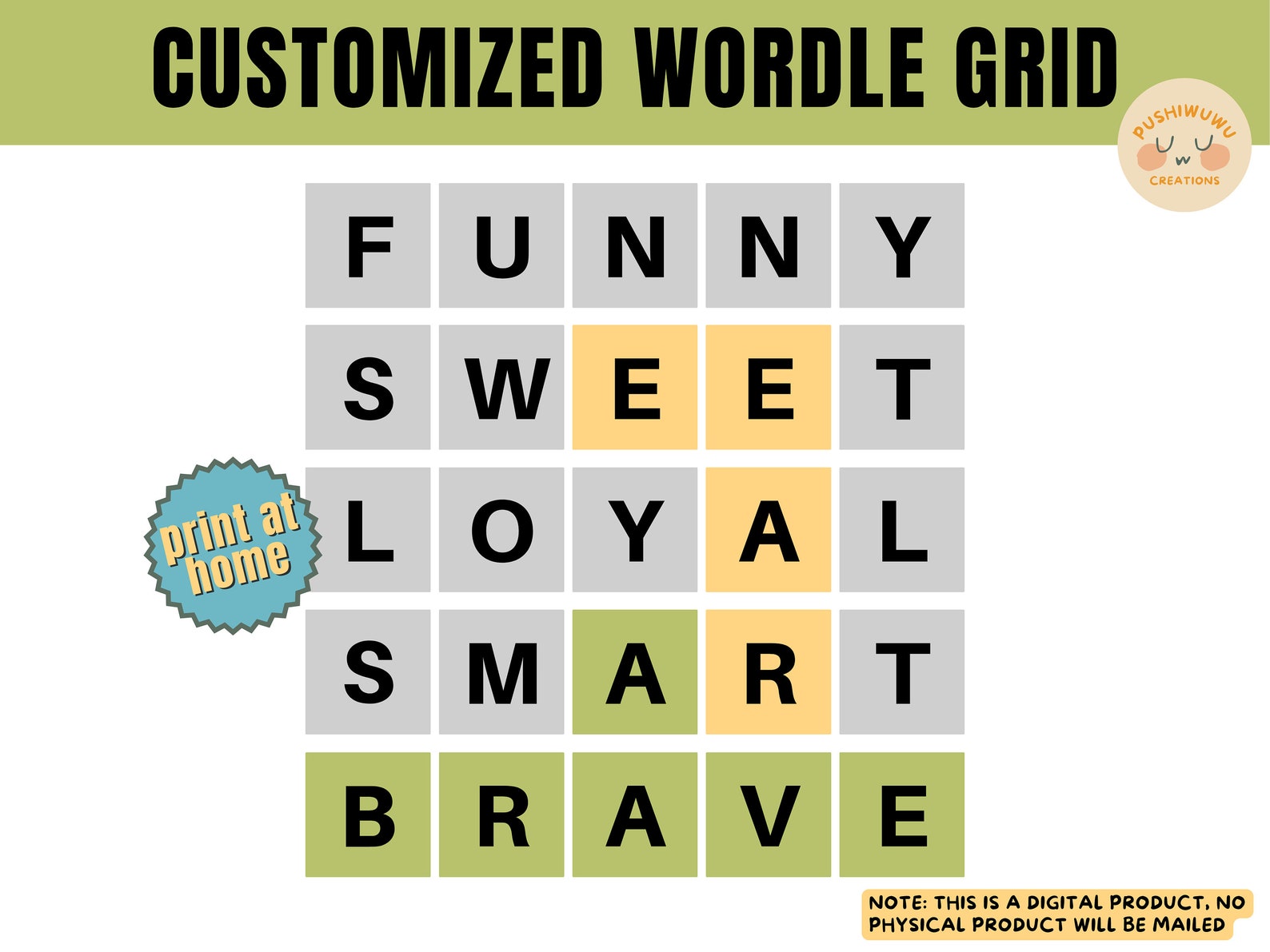 Wordle of the Day Customized and Personalized Wordle Downloadable ...