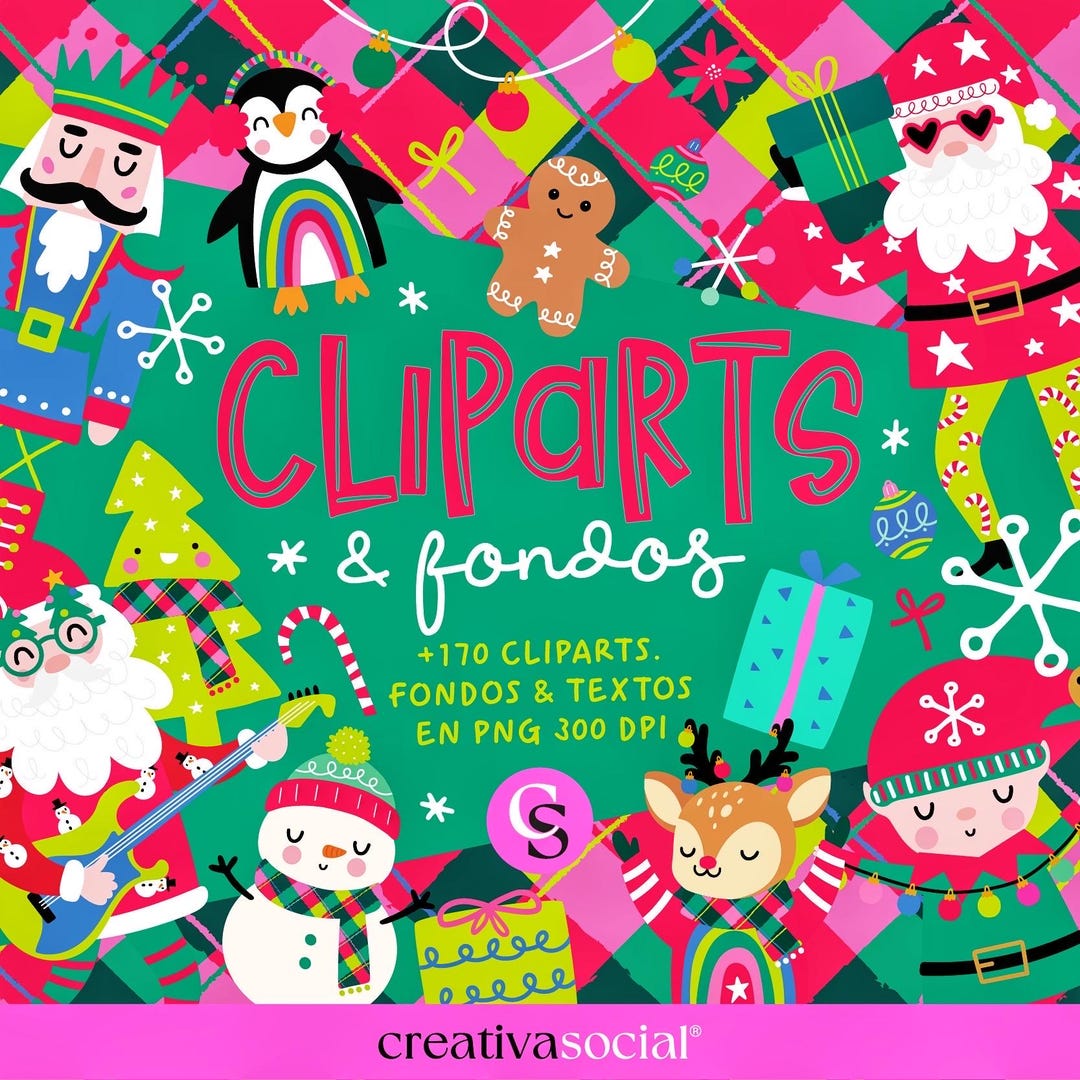 Christmas Cliparts & Patterns - Etsy