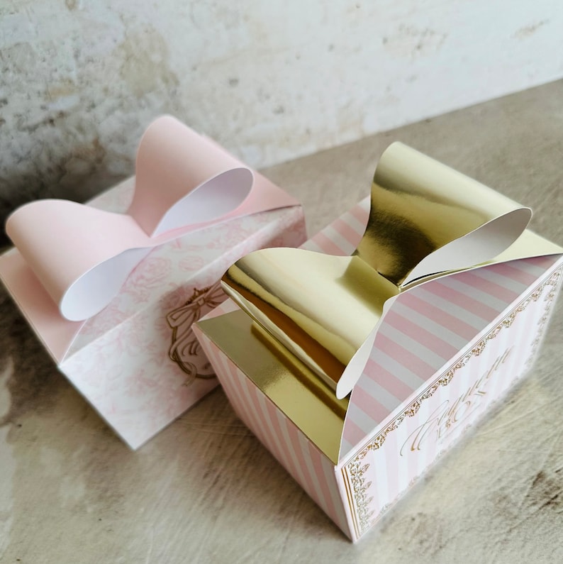 Coquette Bow Box Template With Designs - Etsy