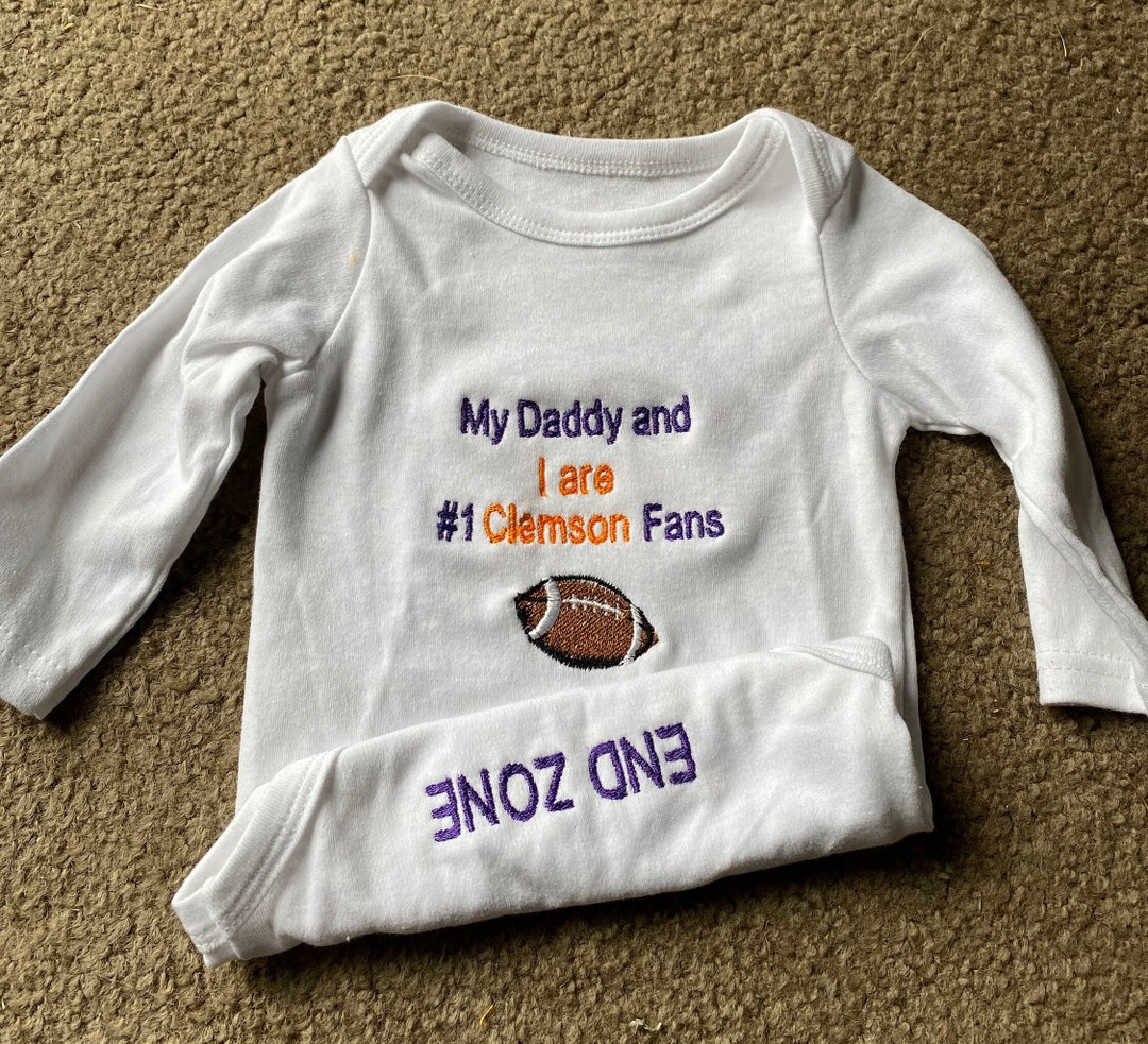 Clemson Tigers College Fan Football Baby Infant Newborn Creeper ...